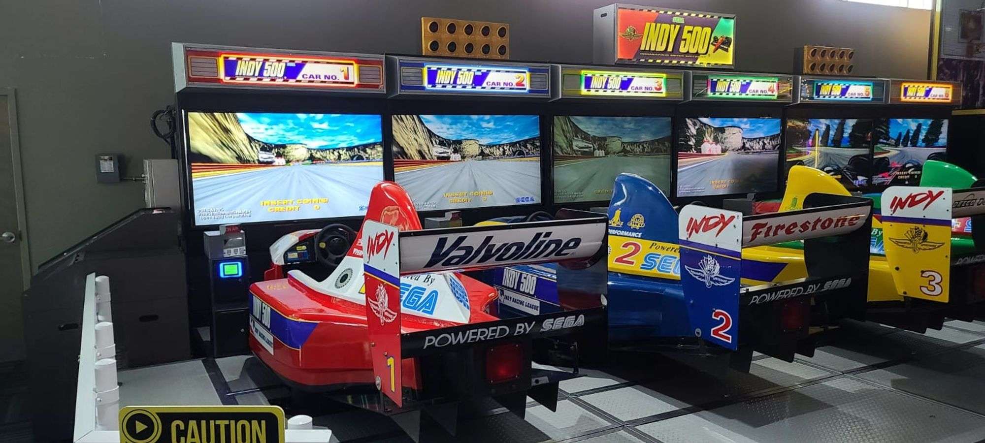 Indy 500 SEGA Full Motion Racing Simulator - Up to 6 Players - 24 Seven ...